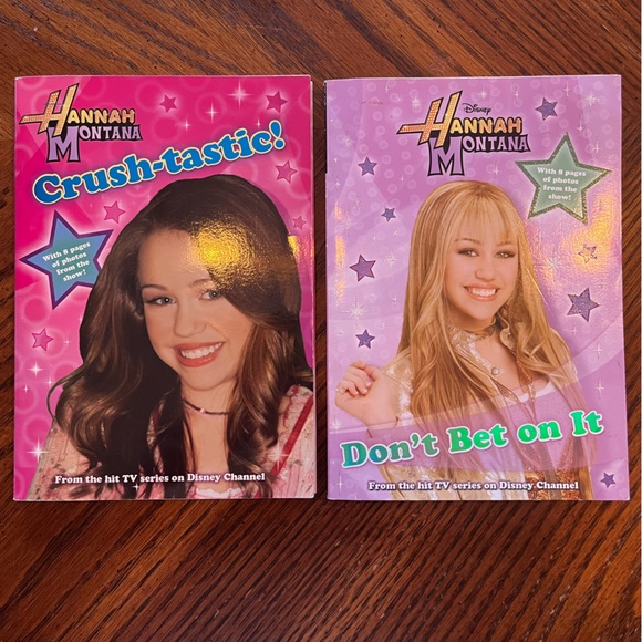 Disney | Other | Disney Hannah Montana Books Crushtastic And Dont Bet ...